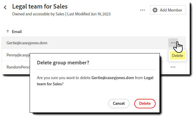 Reusable recipient groups